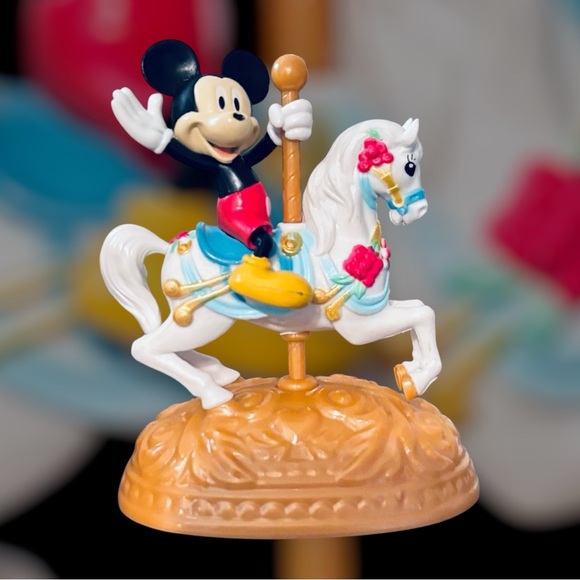 Disney | Toys | Disney Parks Pull Back Toy Mickey Mouse Carousel Horse ...